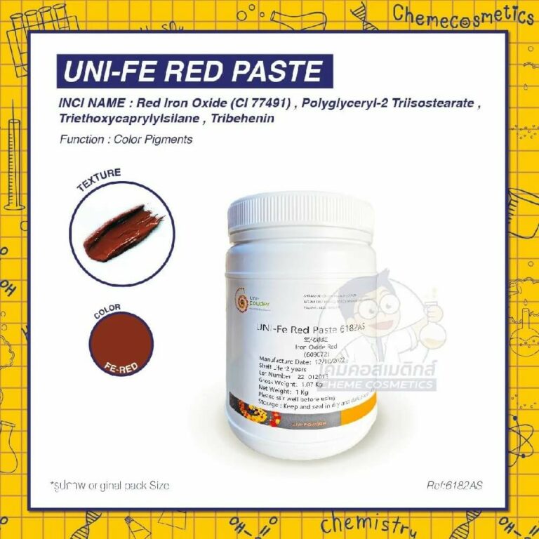 UNI-FE Red Paste 6182AS สีผงบดสีแดง (Red Iron Oxide Slurry) แบบพร้อมใช้ ...