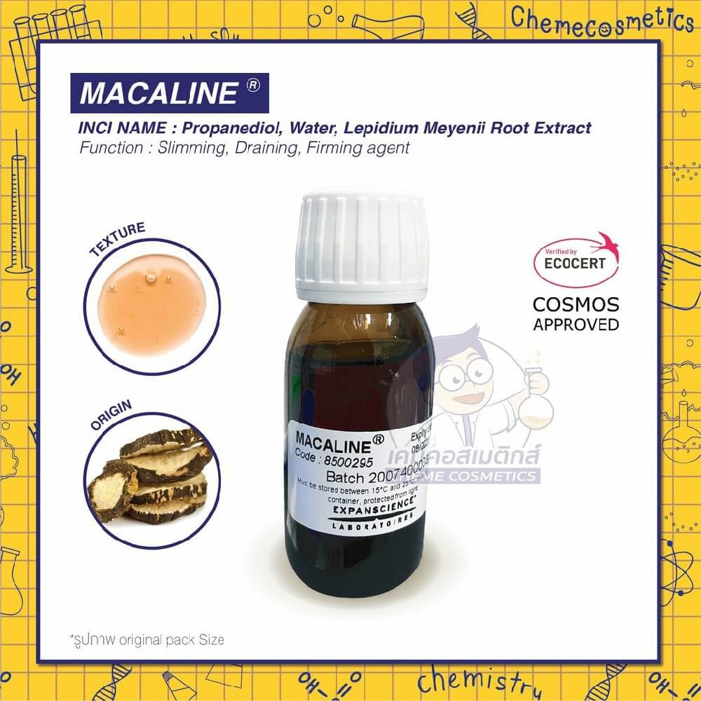Macaline สารสกัดจากใบมาค่าออร์แกนิก จากเปรู มีคุณสมบัติในการช่วยลดเซลลูไลท์ ผิวเปลือกส้ม และช่วย ...